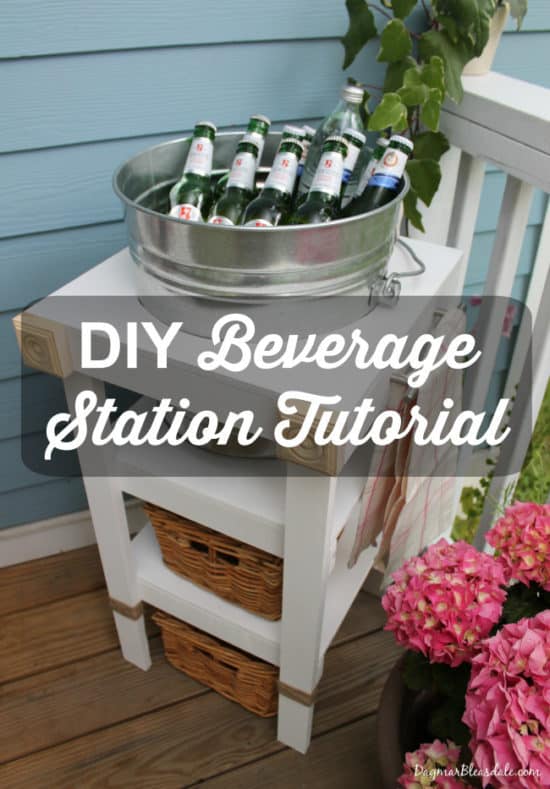 DIY Beverage Station Tutorial - Cool Your Drinks in Style This Summer